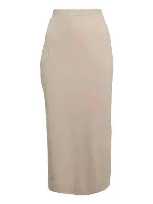 Max Mara Elasticated-waist Midi Skirt - Neutrals