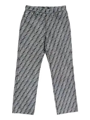 Fendi Zucca-patterned Jeans - Black