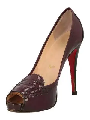CHRISTIAN LOUBOUTIN 120mm Open-toe Stiletto-heel Pumps - Red