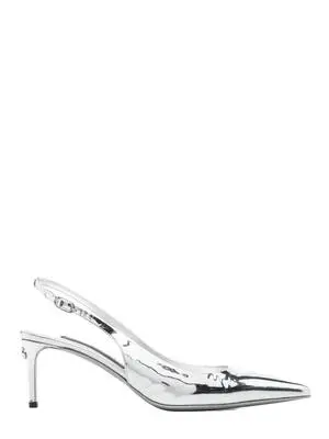 Dolce & Gabbana 65mm Mirror-effect Slingback Pumps - Silver
