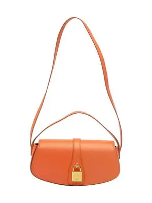 Celine 2021 Tabou Clutch On Strap Satchel - Orange