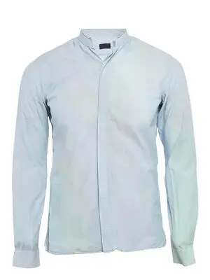 LANVIN Long-sleeve Cotton Shirt - Blue