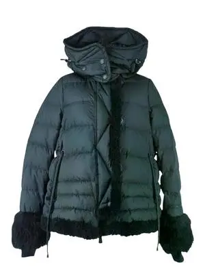 Moncler Vintage Fur-trim Ski Jacket - Black