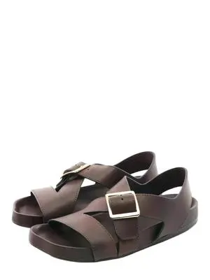 Loewe Ease Leather Sandals - Brown
