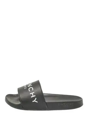Givenchy Logo-embellished Flat Sandals - Black
