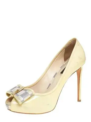 LOUIS VUITTON Bow-detail Heeled Pumps - Neutrals
