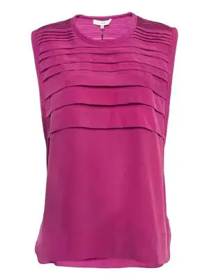IRO PARIS Pleated Silk Tank Top