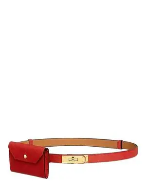Hermès Kelly 18 Pocket Hardware Belt - Red