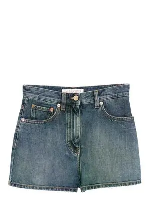 Valentino Garavani Denim Shorts - Blue
