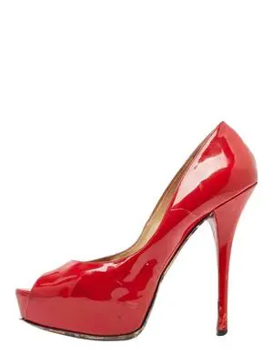 Dolce & Gabbana 140mm Leather Heeled Pumps - Red