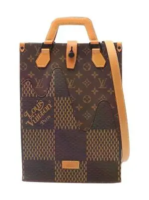 LOUIS VUITTON X Nigo Mini Damier Ebène Giant Handbag - Brown