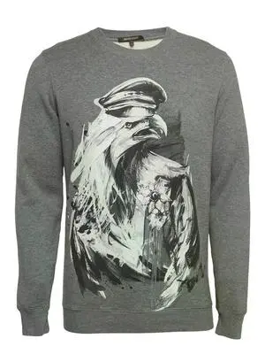Roberto Cavalli Graphic-print Sweater - Grey