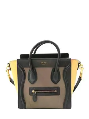 Celine Micro Luggage Tote Bag - Brown