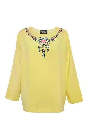 Moschino Graphic-print Top - Yellow