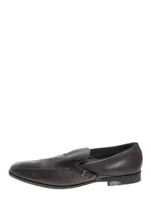 TOD'S Buckle-detail Leather Loafers - Brown
