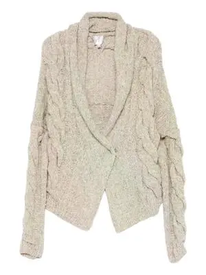 VIVIENNE WESTWOOD 2000s Cable-knit Cardigan - Neutrals