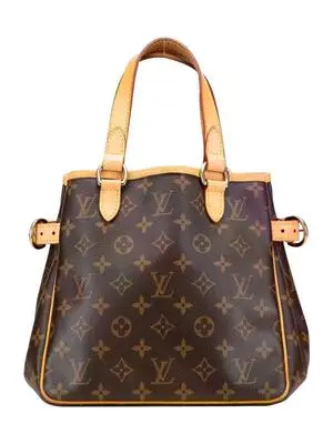 LOUIS VUITTON Monogram Batignolles Vertical Pm Handbag - Brown