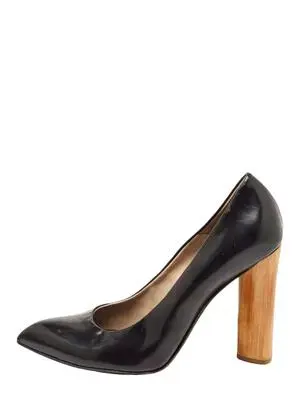Saint Laurent 120mm Leather Heeled Pumps - Black