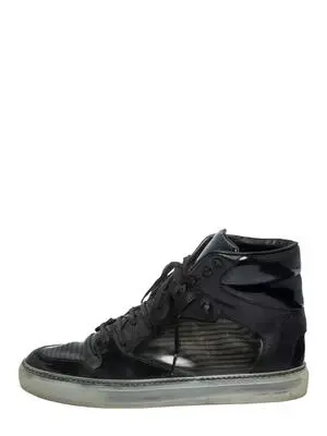 Balenciaga Leather Hi-top Sneakers - Black