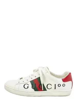 Gucci Ace Leather Sneakers - White