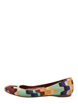 Missoni Geometric-knit Pumps - Red