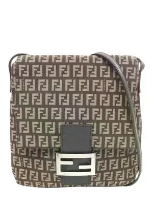 Fendi 2000s Zucchino Shoulder Bag - Brown