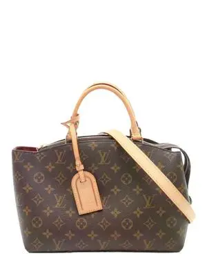 LOUIS VUITTON Petit Palais Pm Monogram Handbag - Brown