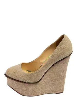 CHARLOTTE OLYMPIA 2023 Carmen Platform Wedge Pumps - Neutrals