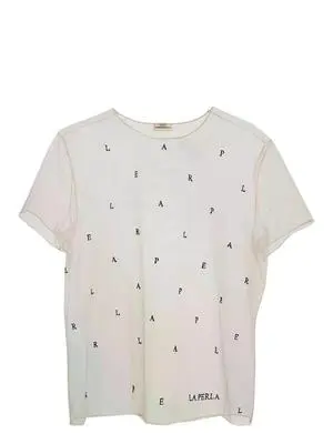 La Perla Letter-print T-shirt - Pink
