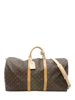 LOUIS VUITTON 1998 Keepall Bandouliere 60 Monogram Holdall - Brown