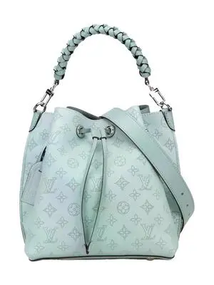 LOUIS VUITTON Monogram Mahina Muria Satchel - Blue