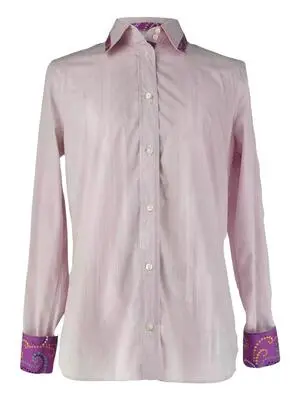 Etro Striped Cotton Shirt - Pink