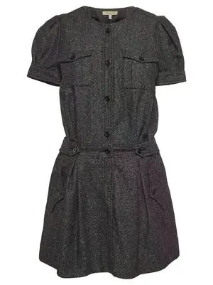 See By Chloé 2024 Puff-sleeves Pockets Mini Dress - Black