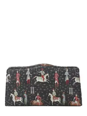 GUCCI Equestrian-Print Clutch Bag