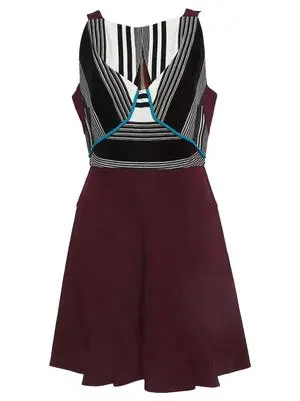 Roland Mouret Colourblock Sleeveless Mini Dress - Purple