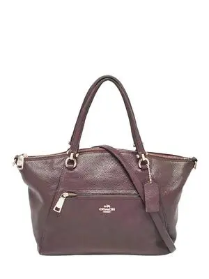 COACH® Leather Shoulder Bag - Purple