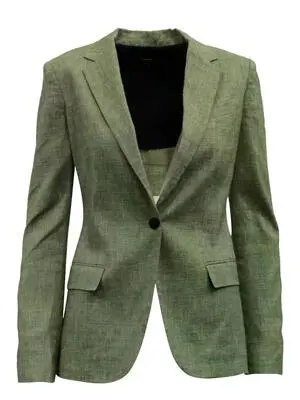 THEORY Single-Button Front-Closure Blazer