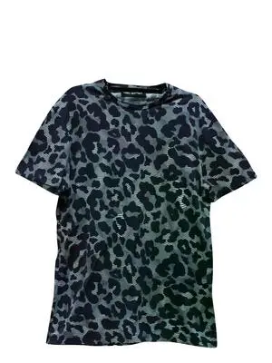 Neil Barrett Leopard-print Short-sleeve T-shirt - Grey