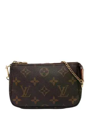 LOUIS VUITTON 2021 Monogram Mini Pochette Accessoires - Brown