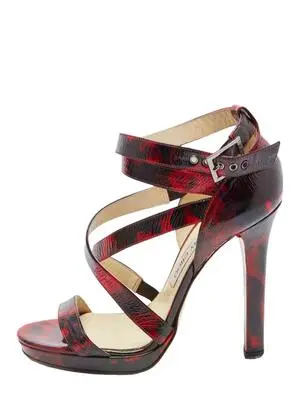 JIMMY CHOO 125mm Tortoiseshell-Effect Sandals