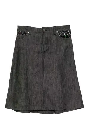 LOUIS VUITTON 2009 Denim Skirt - Grey