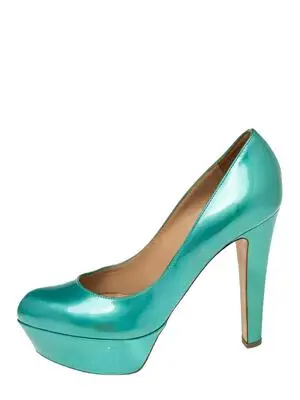 SERGIO ROSSI Leather Pumps - Blue