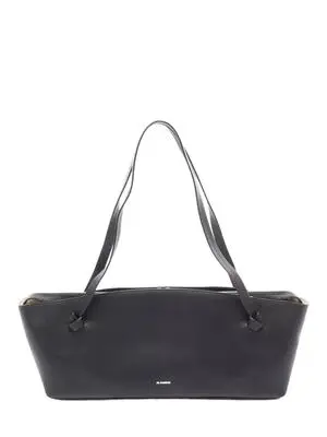 JIL SANDER Leather Shoulder Bag - Black