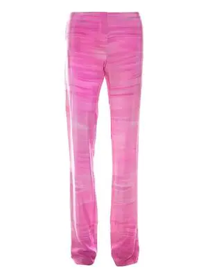 Fendi Striped Silk Trousers - Pink