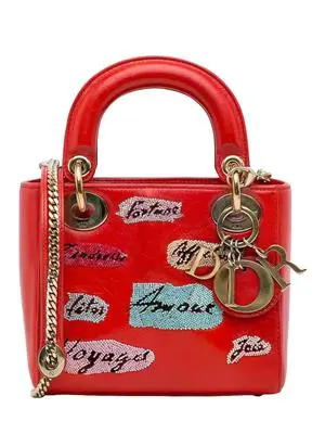Dior Pre-owned 2016 Mini Lady Handbag - Red