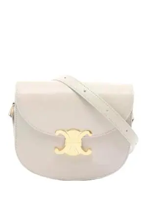 Celine 2020s Triomphe Shoulder Bag - Neutrals