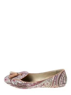 Etro Paisley-print Tassel Flats - Multicolour