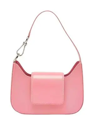 LANCEL Sixtine Leather Flap Shoulder Bag - Pink
