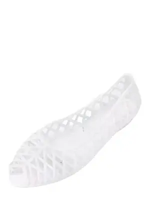 AMERICAN RETRO 2010 Peep-toe Ballet Flats - White