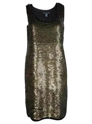 Diane Von Furstenberg Vintage Sequin-embellished Sleeveless Dress - Yellow